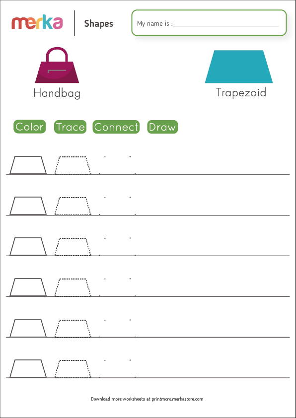 Printables - Shapes - Trapezoid – merka